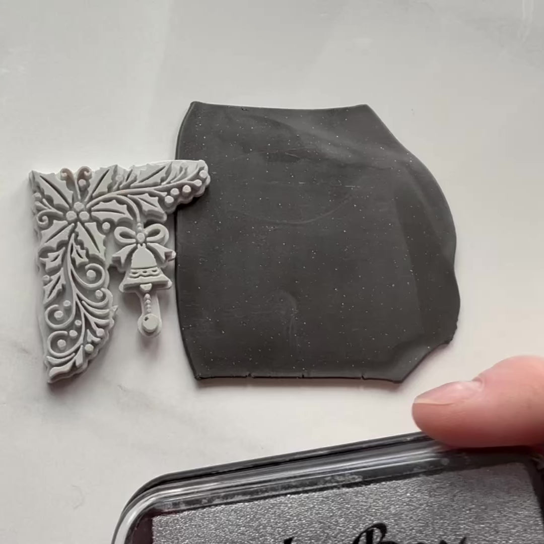 Christmas Corner Stamp for Polymer Clay - 3D Printed Crafting Tool ...